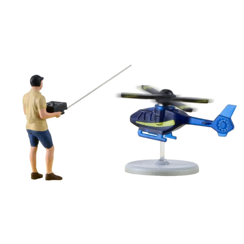 Viessmann 1563 Amateur Pilot with Helicopter Operated by Remote Control ...