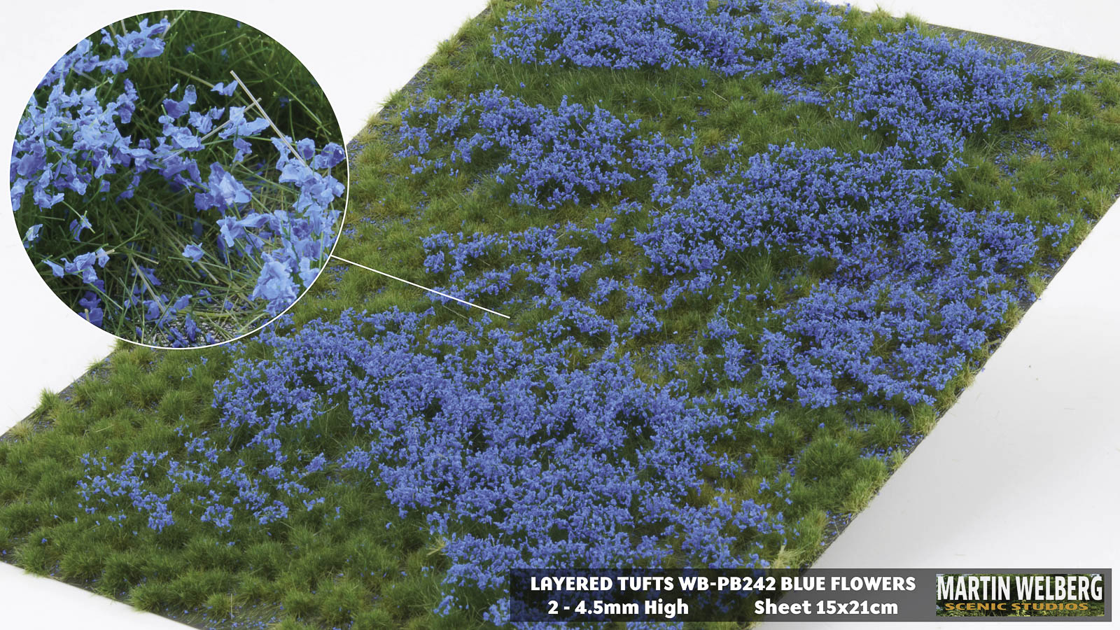 Layered Tufts Flowers Blue - dcctrainautomation.co.uk