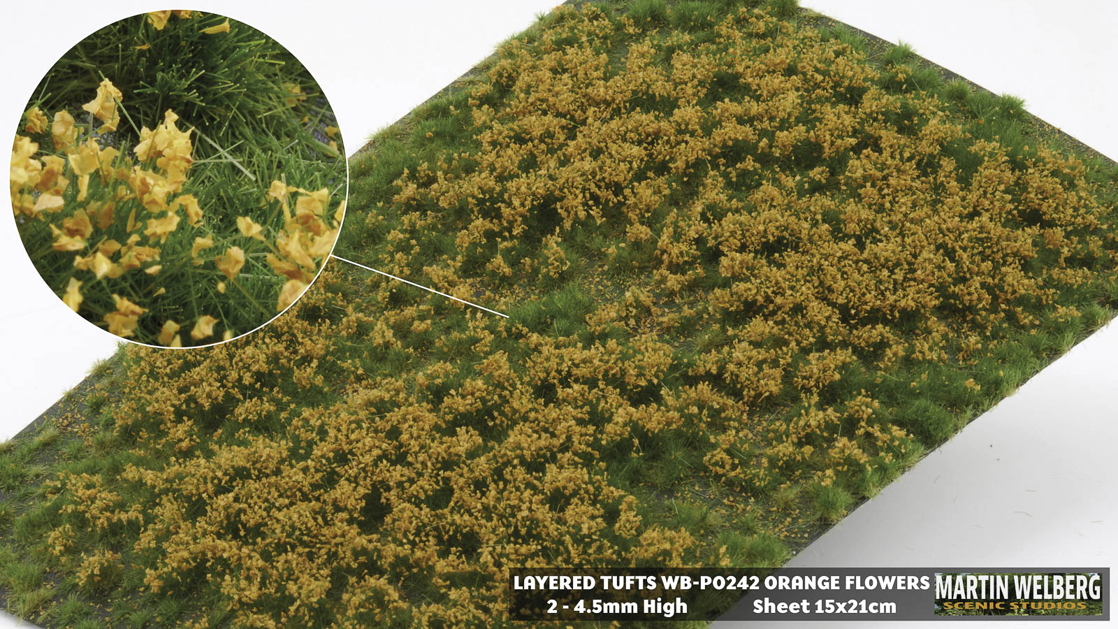 Layered Tufts Flowers Orange - dcctrainautomation.co.uk