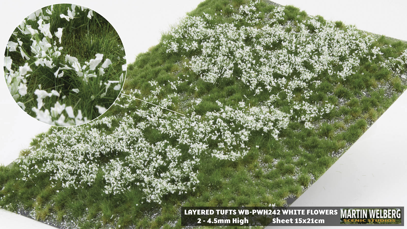 Layered Tufts Flowers White - dcctrainautomation.co.uk