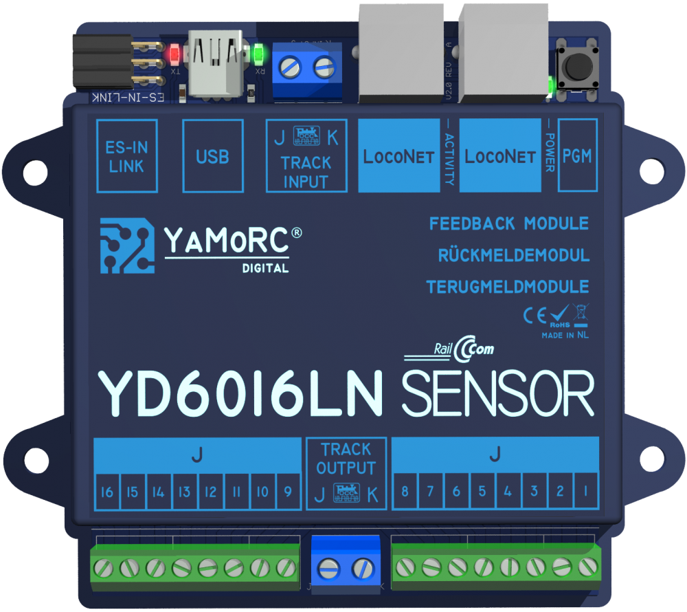 YaMoRC YD6016LN-RC RailCom Sensor - dcctrainautomation.co.uk