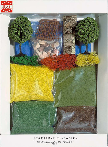Busch 7189 Basic Scenery Starter Kit - dcctrainautomation.co.uk