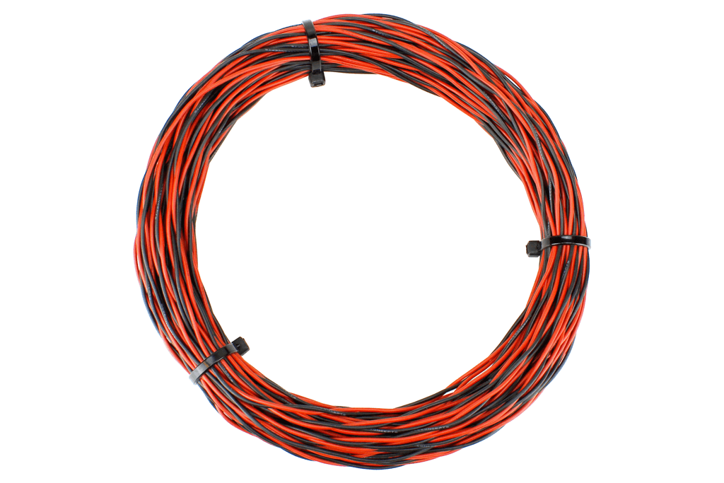DCC Concepts DCW-TW25-1.0 Twisted Bus Wire 25m of 1mm 26x 0.15 (17g ...