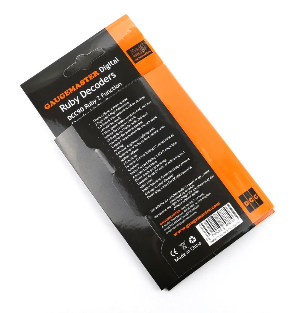 Gaugemaster DCC90 Standard Ruby Series DCC Decoder 8pin ...