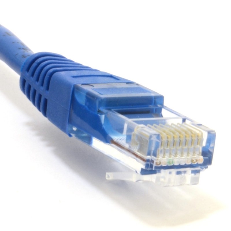 Blue patch cable 50cm - dcctrainautomation.co.uk