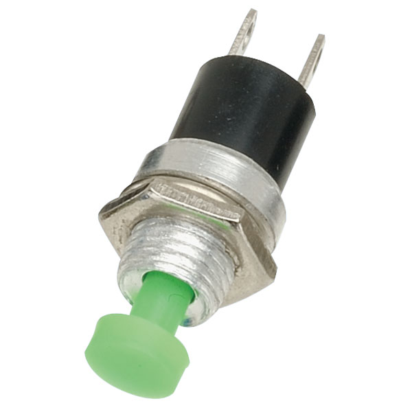 GREEN Push to Make Switch Green - dcctrainautomation.co.uk