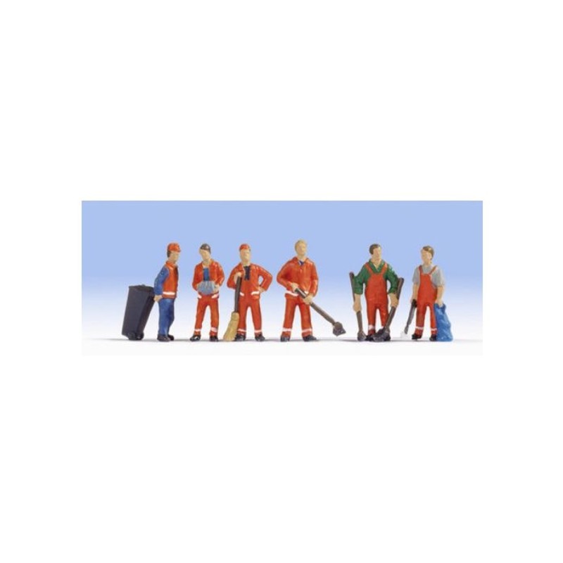 Noch 15029 City Cleaners (6) and Accessories Figure Set ...