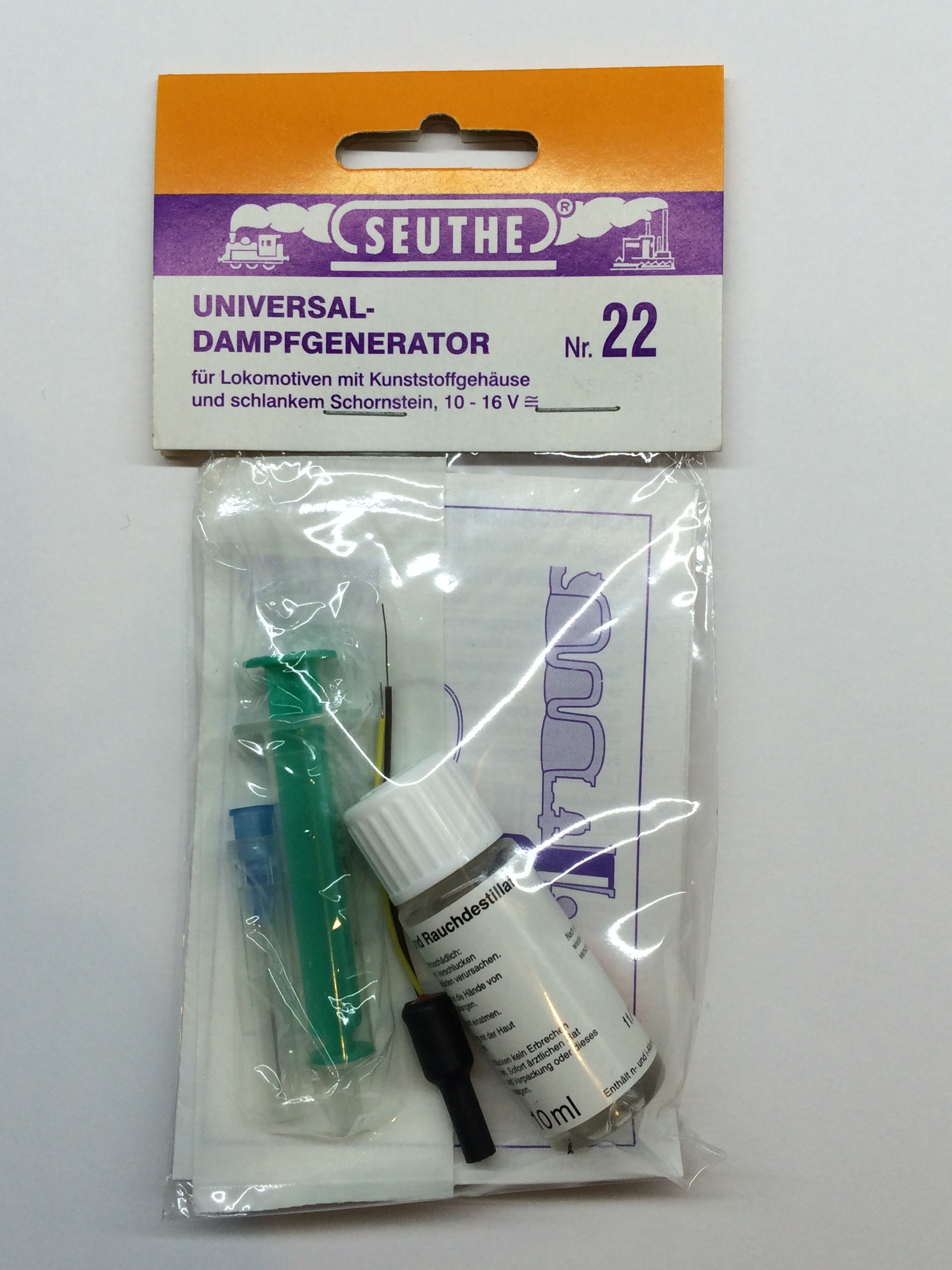 Seuthe SEUTHE 22 Smoke unit for HO locos plastic body slim chimney ...