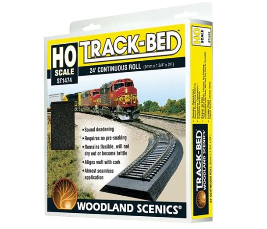 Woodland Scenics ST1474 24ft Trackbed Roll - HO Scale ...