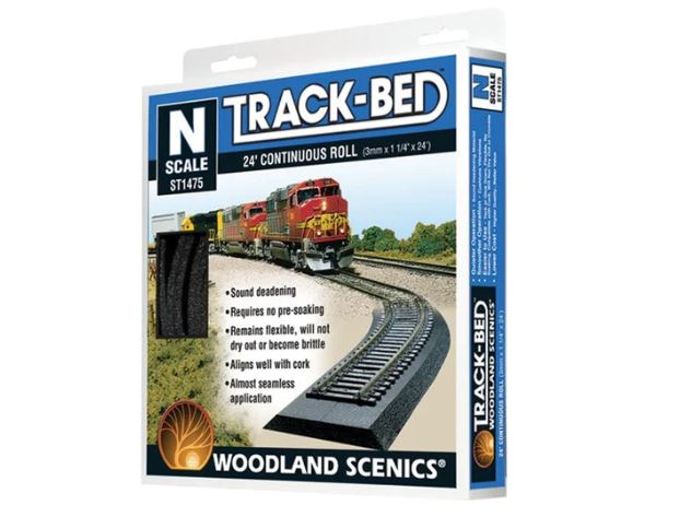Woodland Scenics ST1475 24ft Trackbed Roll - N Scale ...