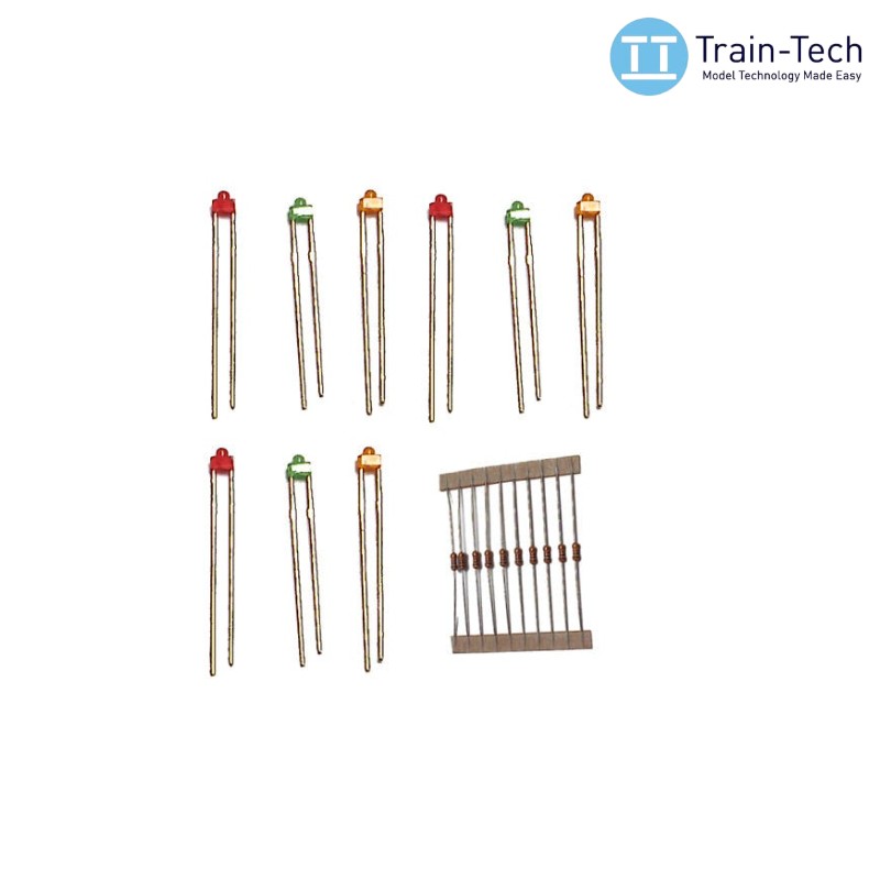 Train Tech LED3 Traffic Lights LED Pack - dcctrainautomation.co.uk
