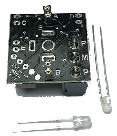 Train Tech ML1 Mimic Light with 2 Plug In LEDs - dcctrainautomation.co.uk